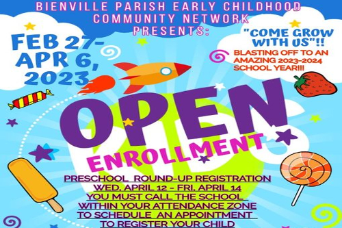 Open Enrollment for Preschool in Bienville Parish | Bienville Parish ...